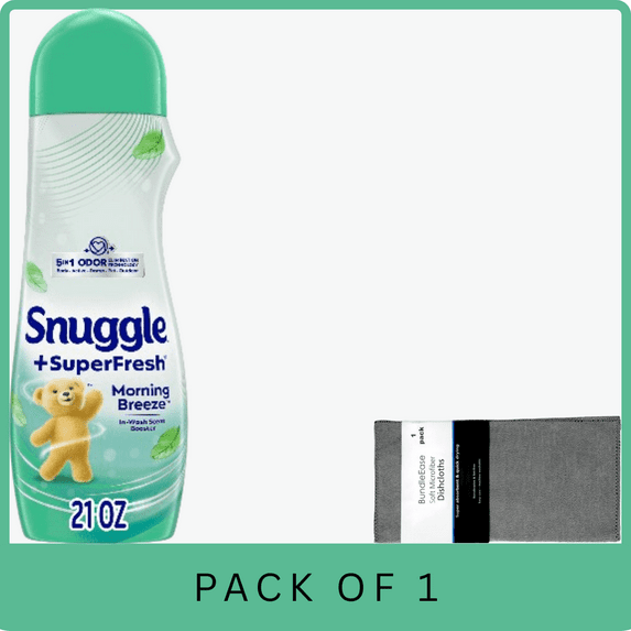 Snuggle SuperFresh In-Wash Scent Booster Original 21 oz with Microfiber ...