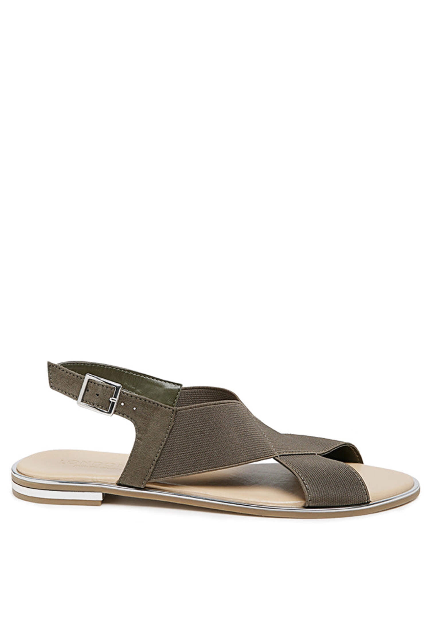Snuggle Wide Strap Flat Sandal - Walmart.com
