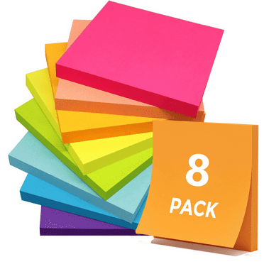 Note Pads in Summer Joy Collection Colors, 3" x 3", Summer Joy ...