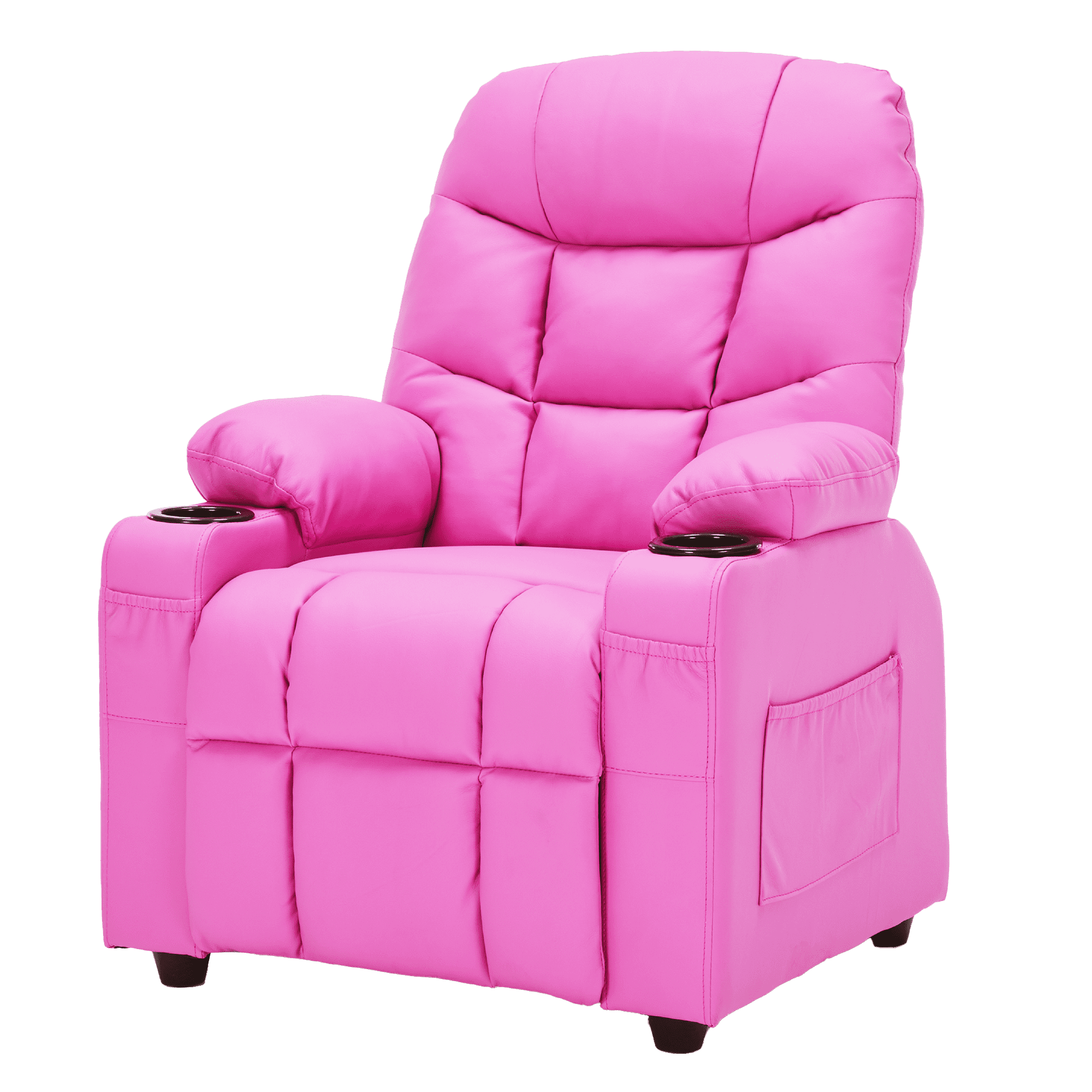 Snugway Kids Recliner - Adjustable Leather Chair with Cup Holders ...