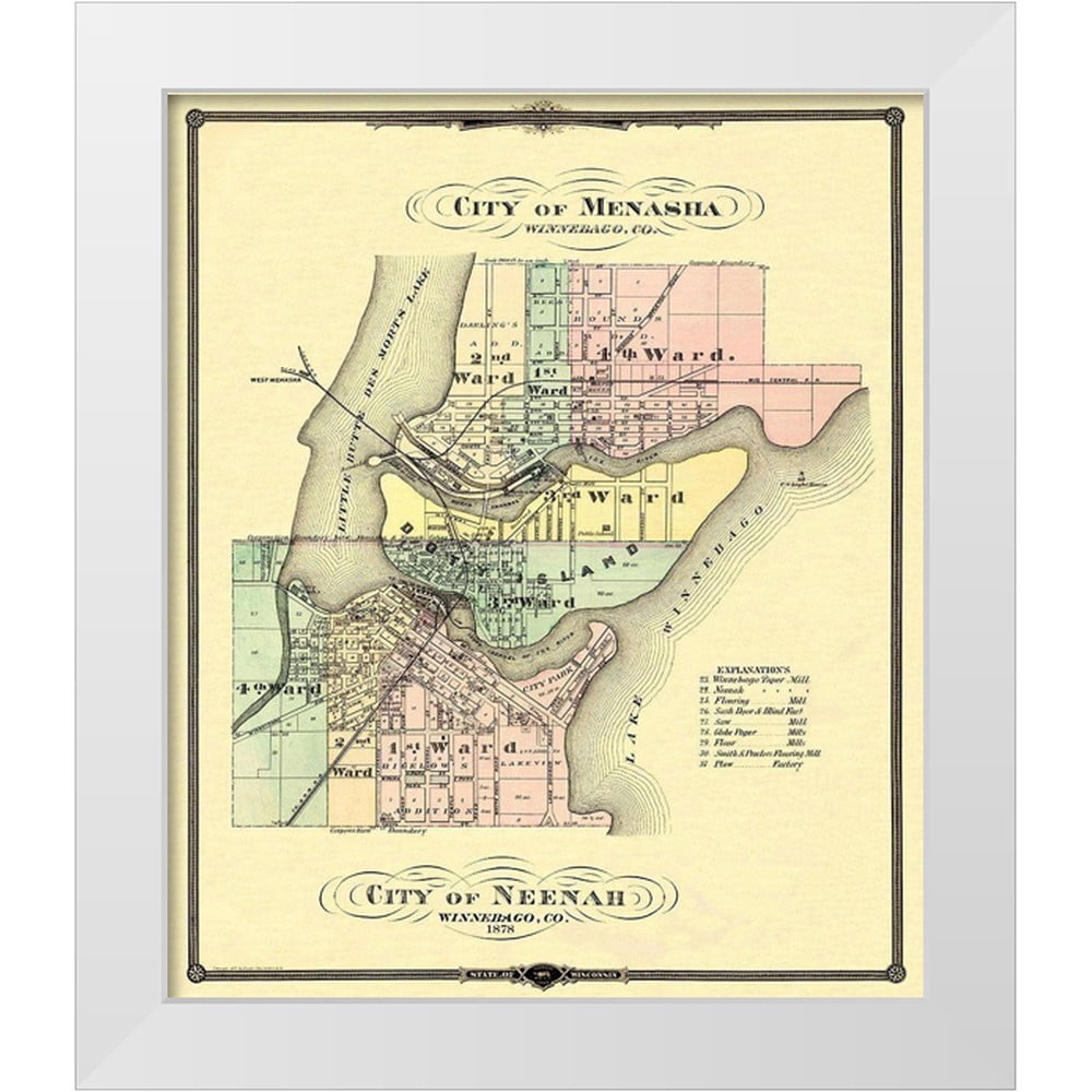 Snyder 20x23 White Modern Wood Framed Museum Art Print Titled - Menasha ...