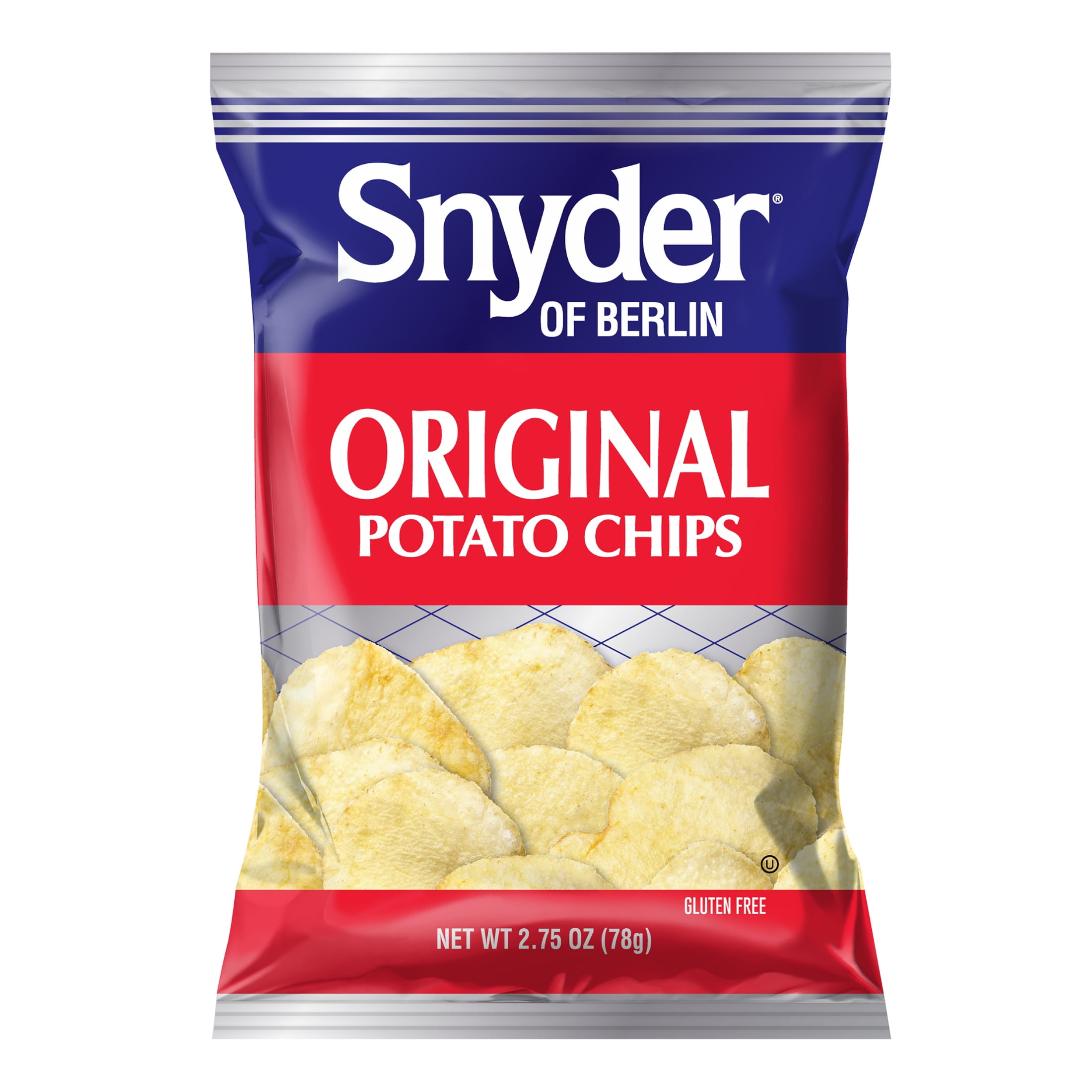 Snyder of Berlin Original Potato Chips, Gluten-Free, 2.75 oz Bag ...