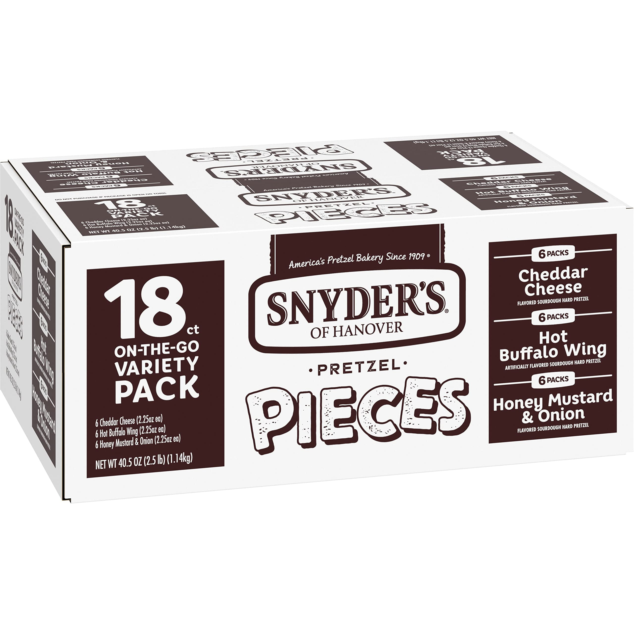 Snyder,S Of Hanover Pretzel Pieces, Variety Pack Of Pretzels Individual ...