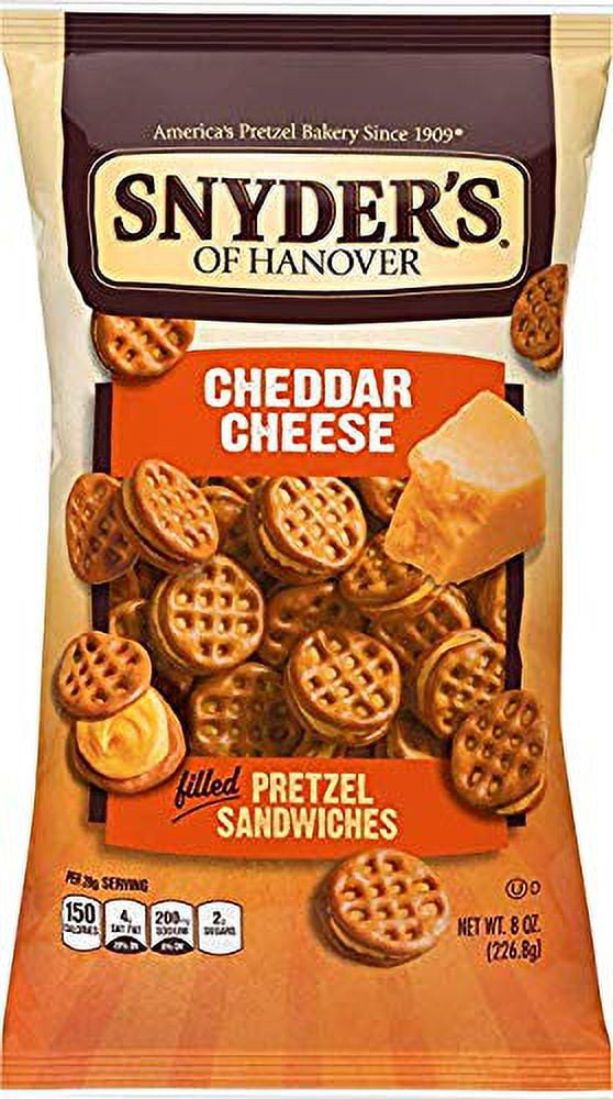 Snyder's of Hanover Pretzel Sandwiches - Cheddar Cheese - 8 oz - 2 pk ...