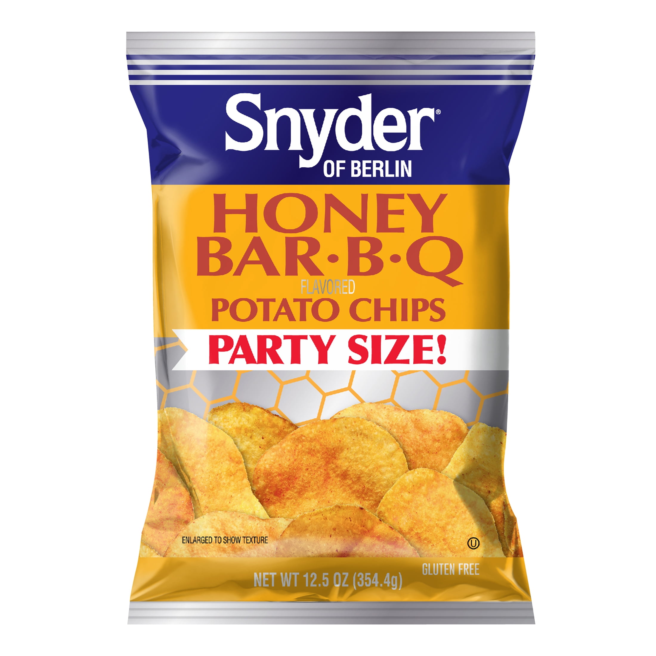 Snyder of Berlin Honey Bar-B-Q Potato Chips, Gluten-Free, Party Size ...