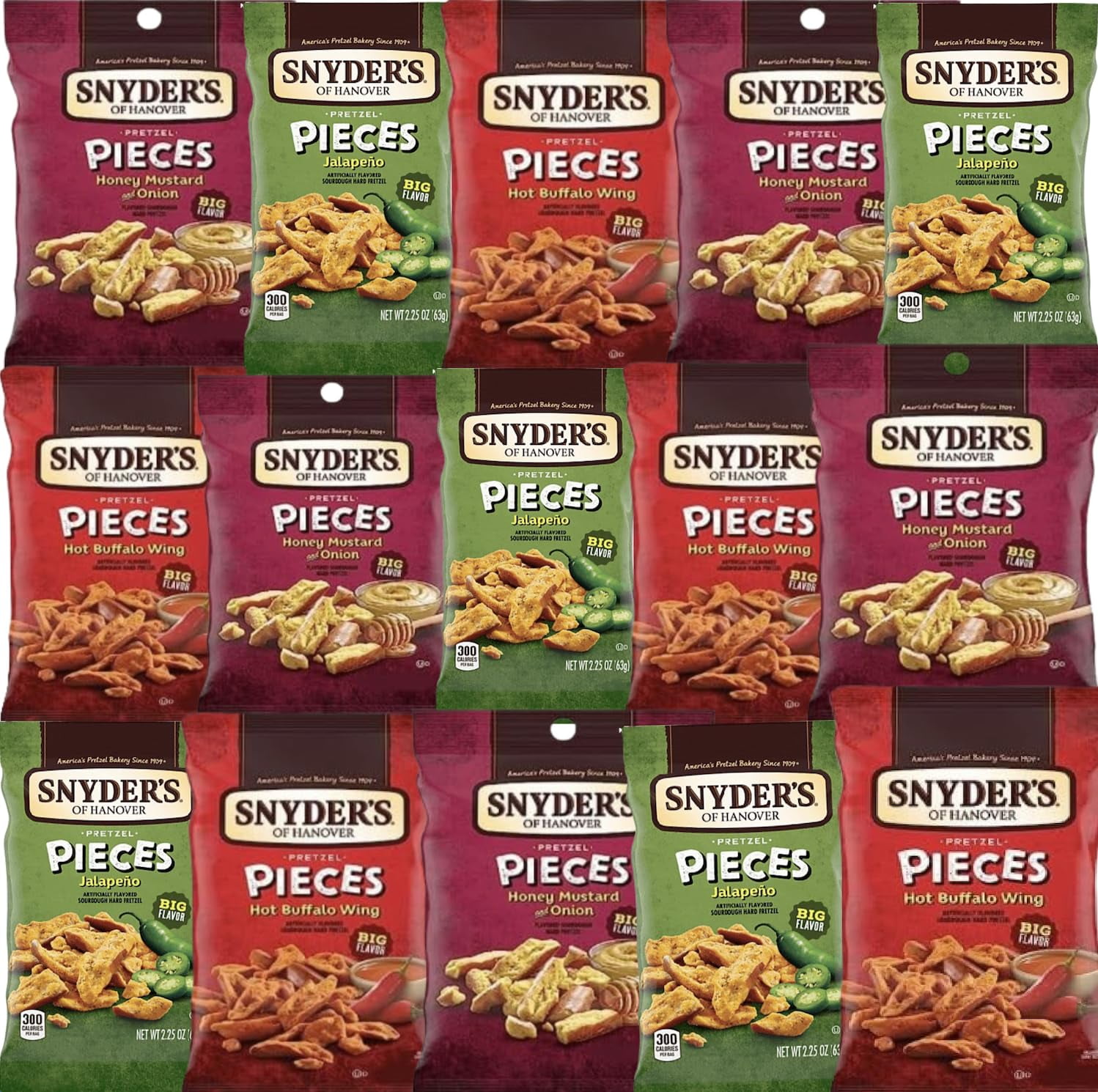 Snyder's 15 Count, 2.25 SAF21 oz - Hot Buffalo Wings, Honey Mustard ...