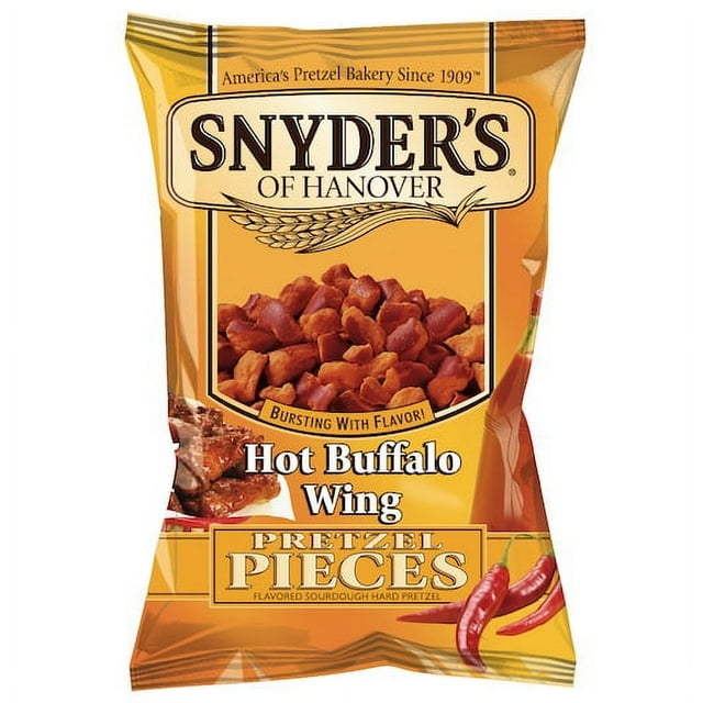 Snyder's Of Hanover Hot Buffalo Wing Pretzel Pieces, 8 Ounces, 6 per ...