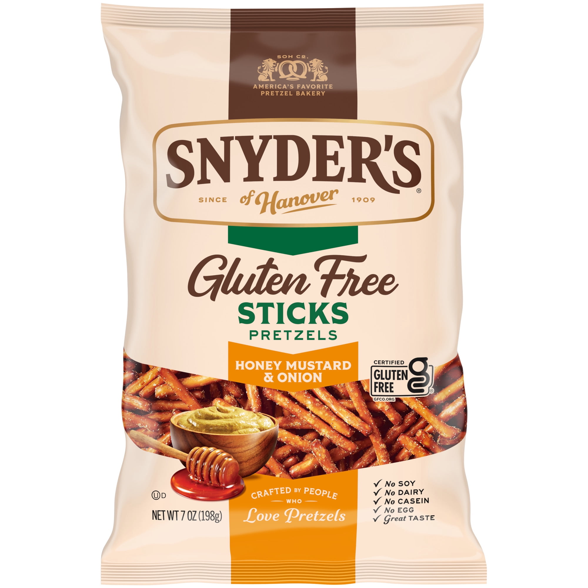 Snyder's of Hanover Crisp Snacks: Gluten Free Honey Mustard & Onion ...