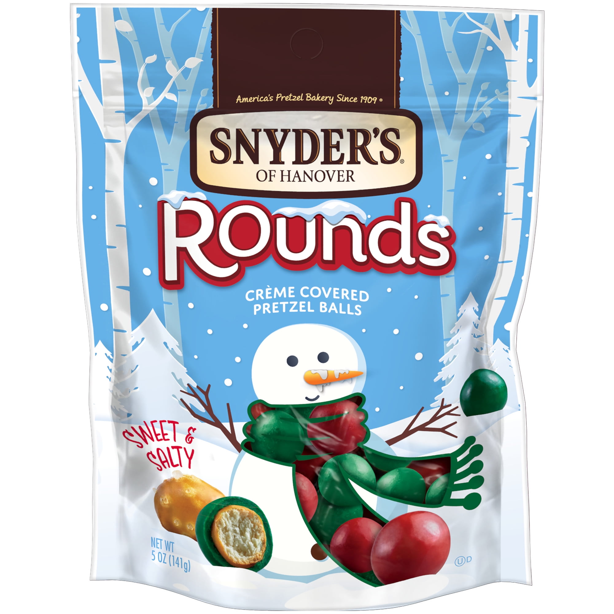 Snyder's of Hanover Holiday Pretzel Rounds with Crème Coating Pretzel ...
