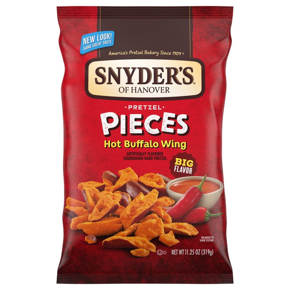 Snyder's of Hanover Hot Buffalo Wing Pretzel Pieces, 11.25 oz (Package ...
