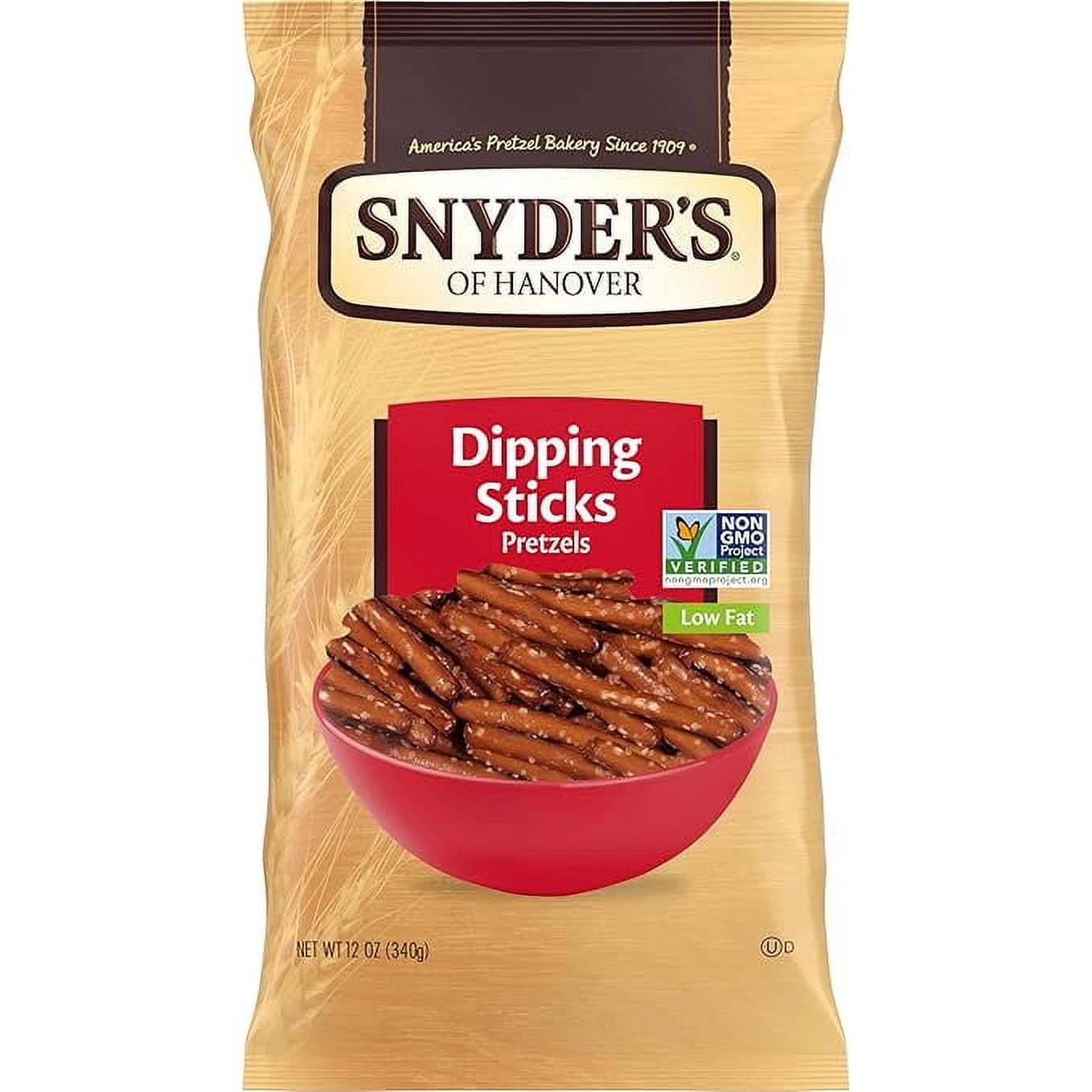 Snyder's of Hanover, Pretzel Dipping Sticks, 12 Oz Bag ( Pack of 2 ...
