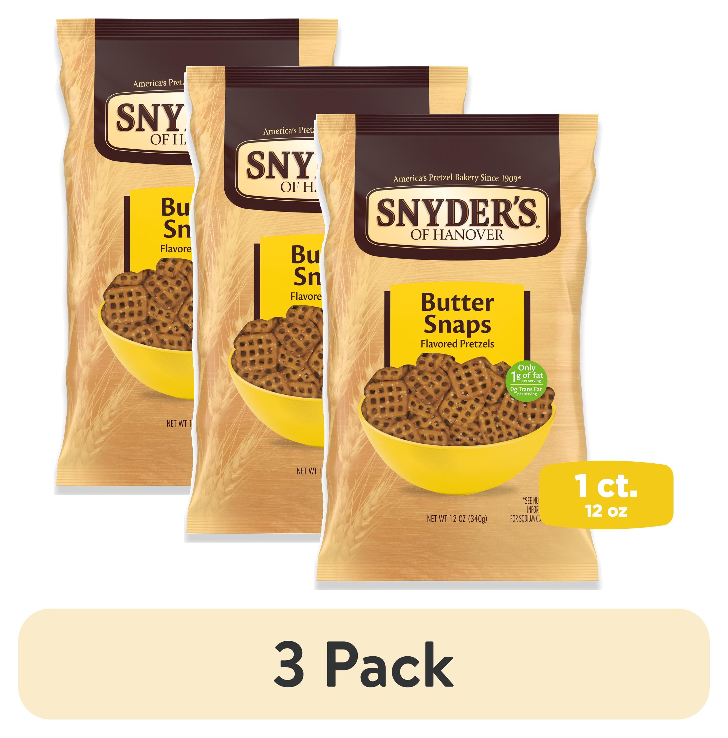 (3 pack) Snyder's of Hanover Butter Snaps Pretzels, 12 oz Bag - Walmart.com