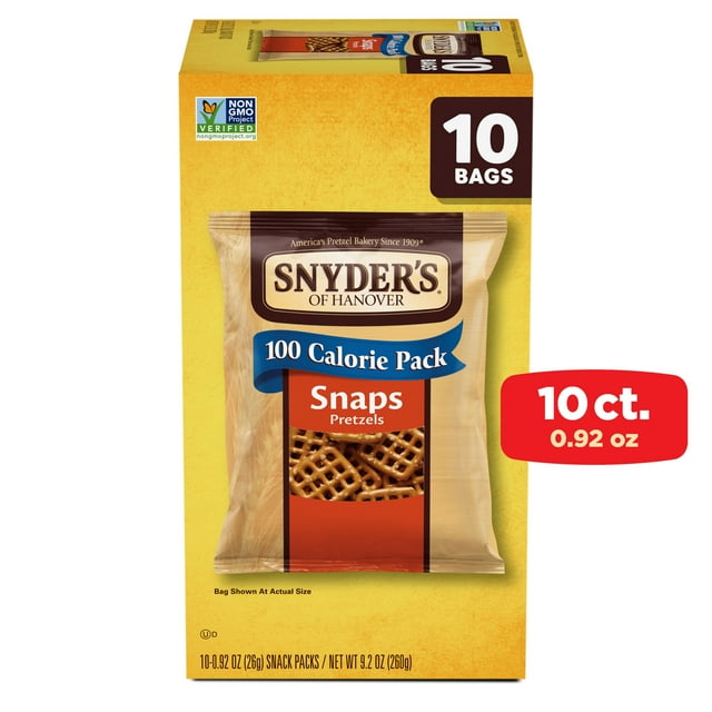 Snyder's of Hanover, Crisp Individual Serving Baked Pretzels, Kids ...
