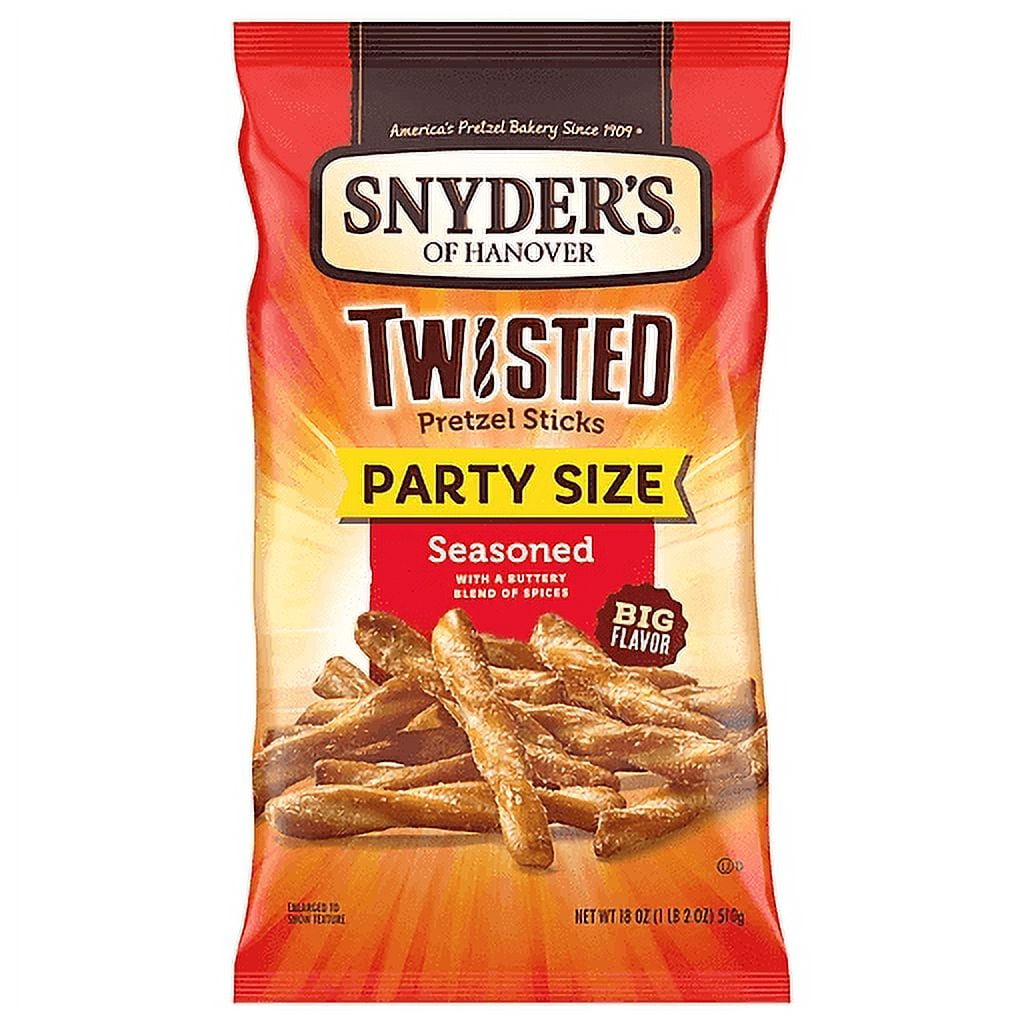 Snyder's of Hanover Seasoned Pretzel Twists, 2-Pack 18 oz. Party Size ...