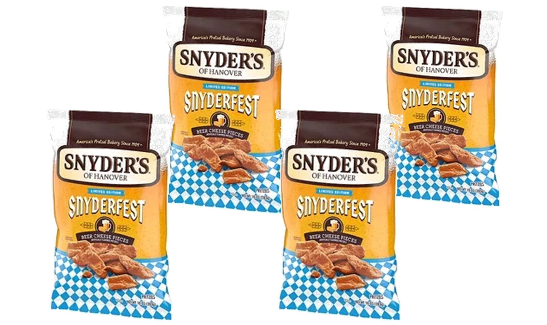 Snyder's of Hanover Snyderfest Beer Cheese Pretzel Pieces, 4-Pack 10 oz ...