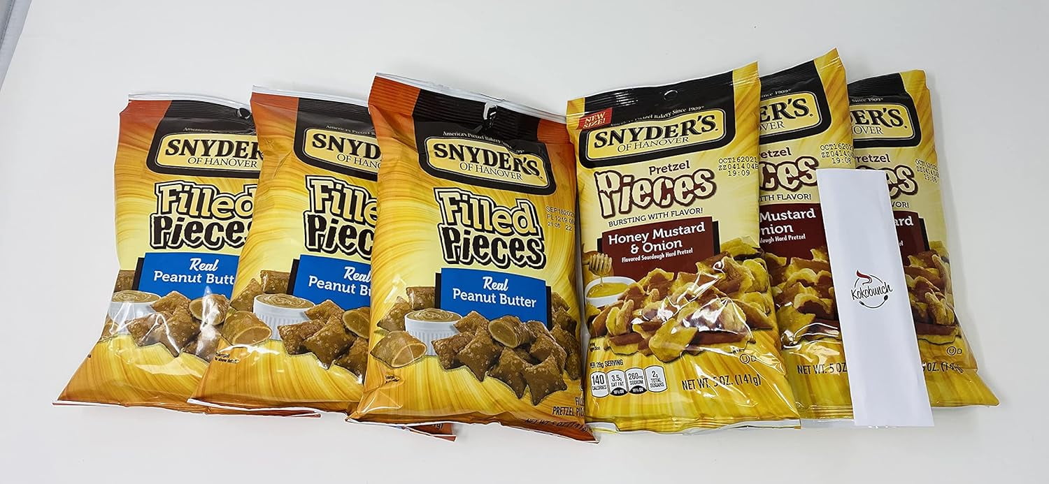 Snyders of Hanover Pretzels Pieces Variety Bundle | Mustard & Onion ...