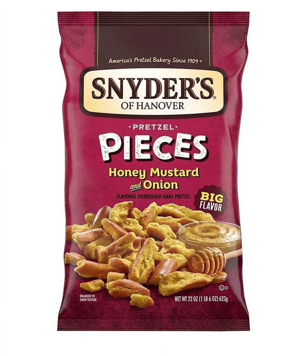Snyders, Honey Mustard & Onion Pretzel Pieces 22 oz. - Walmart.com