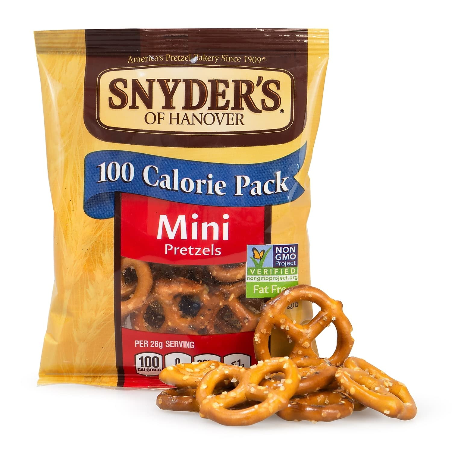 Snyders Mini Original Pretzels CM31 Twists, 92 oz., 36 Bags/Box (220 ...