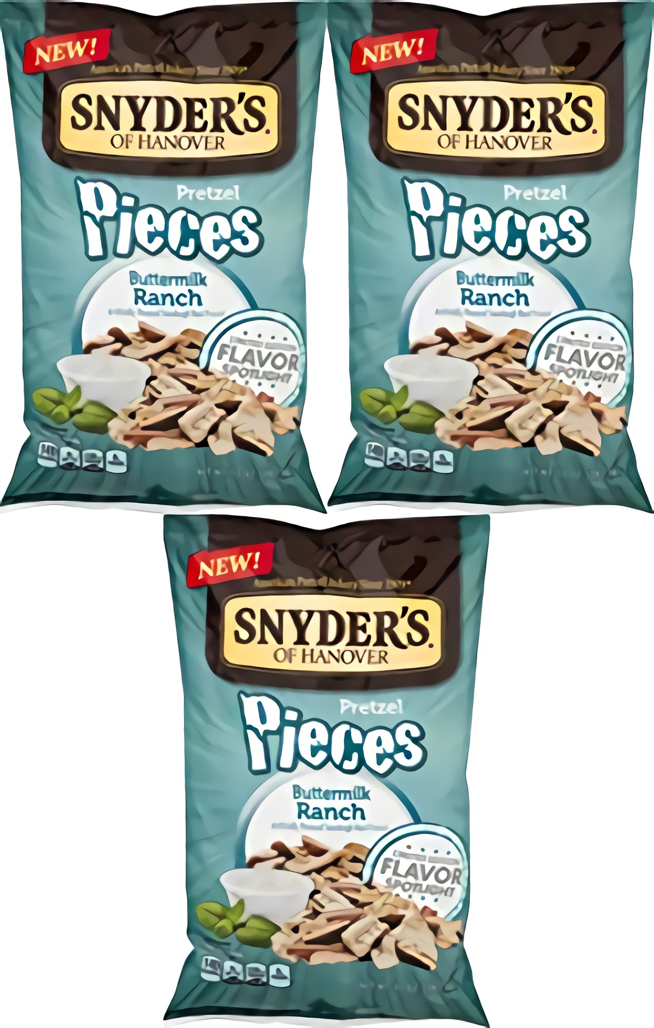 Snyders of Hanover Flavored Pretzel Pieces- 10 oz. Bags (Buttermilk ...