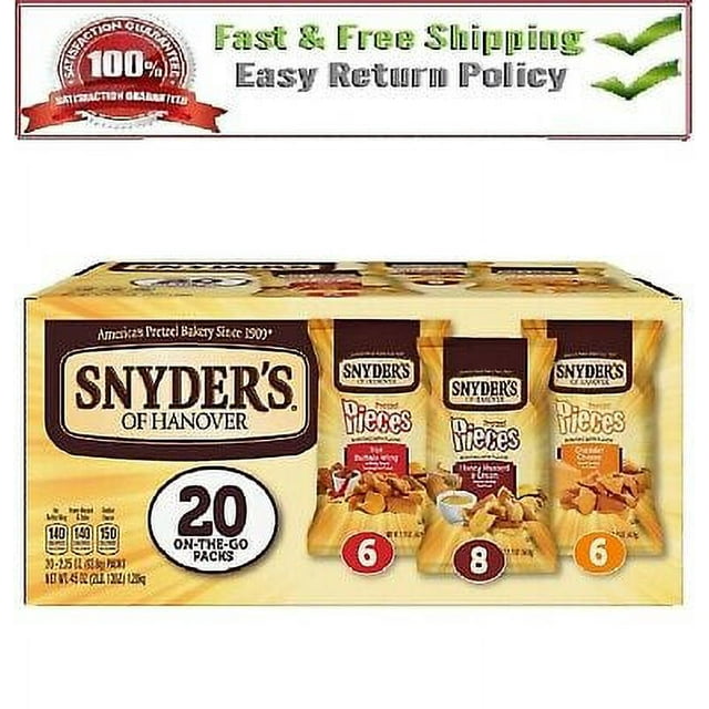Snyders of Hanover Pretzel Pieces Variety Pack (2.25 oz. 20 pk ...