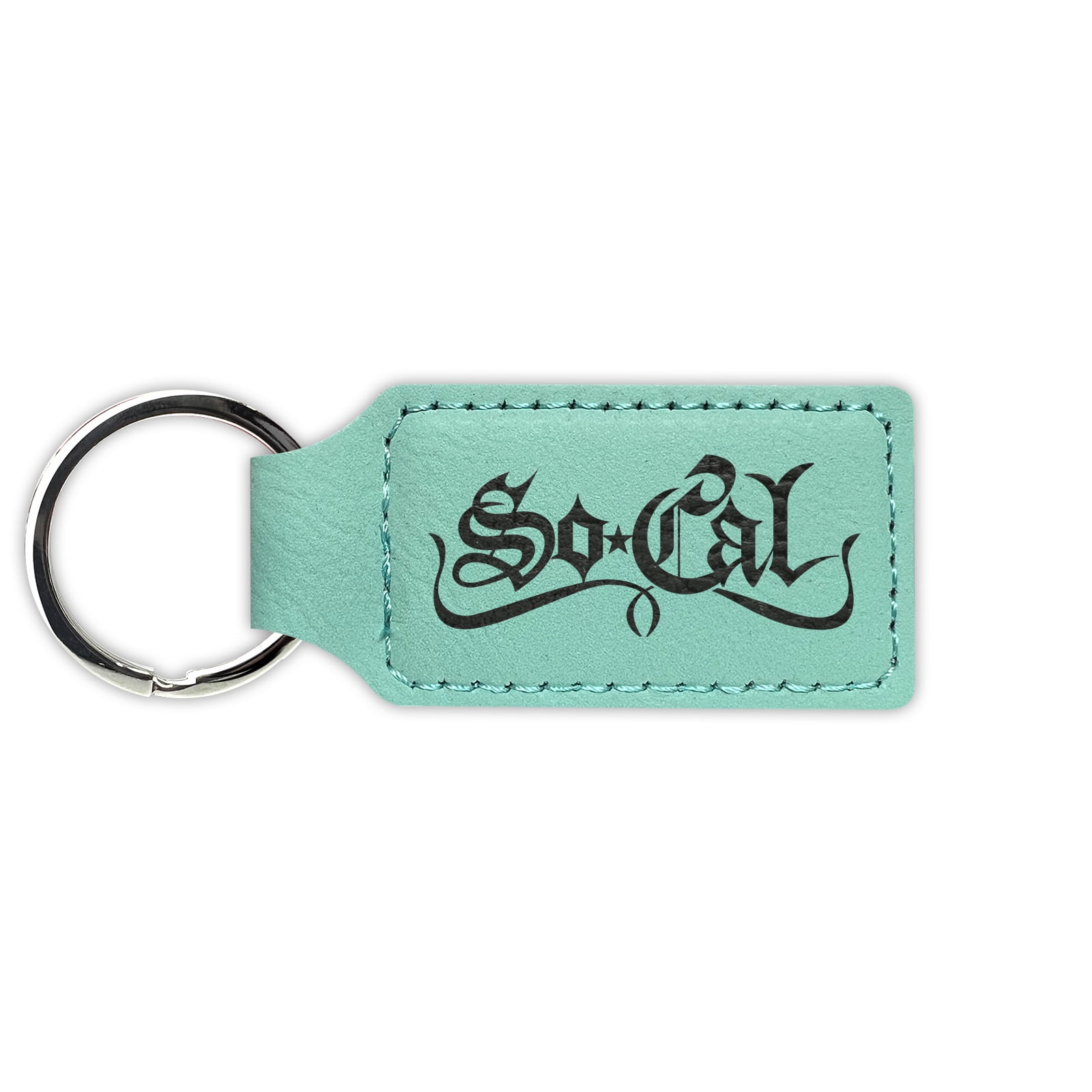 So Cal Keychain Leatherette Rectangle - Laser Engraved - Many Colors ...