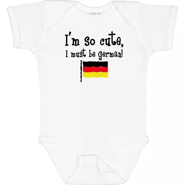 So Cute German Baby Bodysuit Im Germany Deutschland Flag One-Piece ...