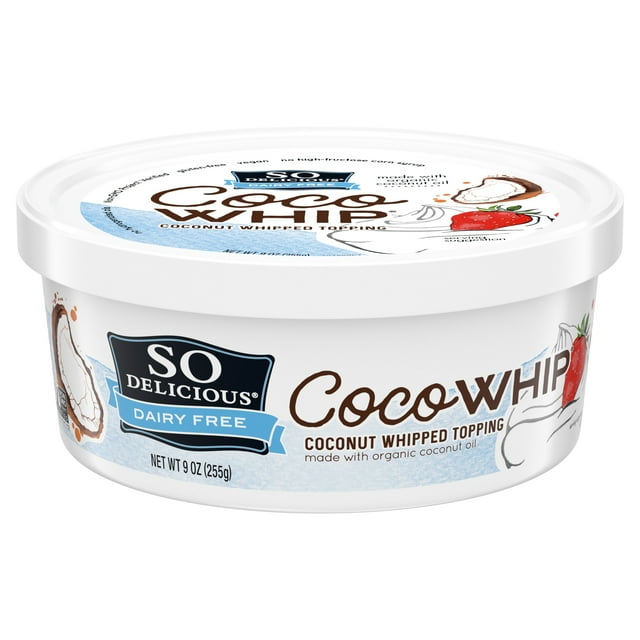 So Delicious Dairy Free Original CocoWhip, Vegan, 9 Oz., Tub - Walmart.com