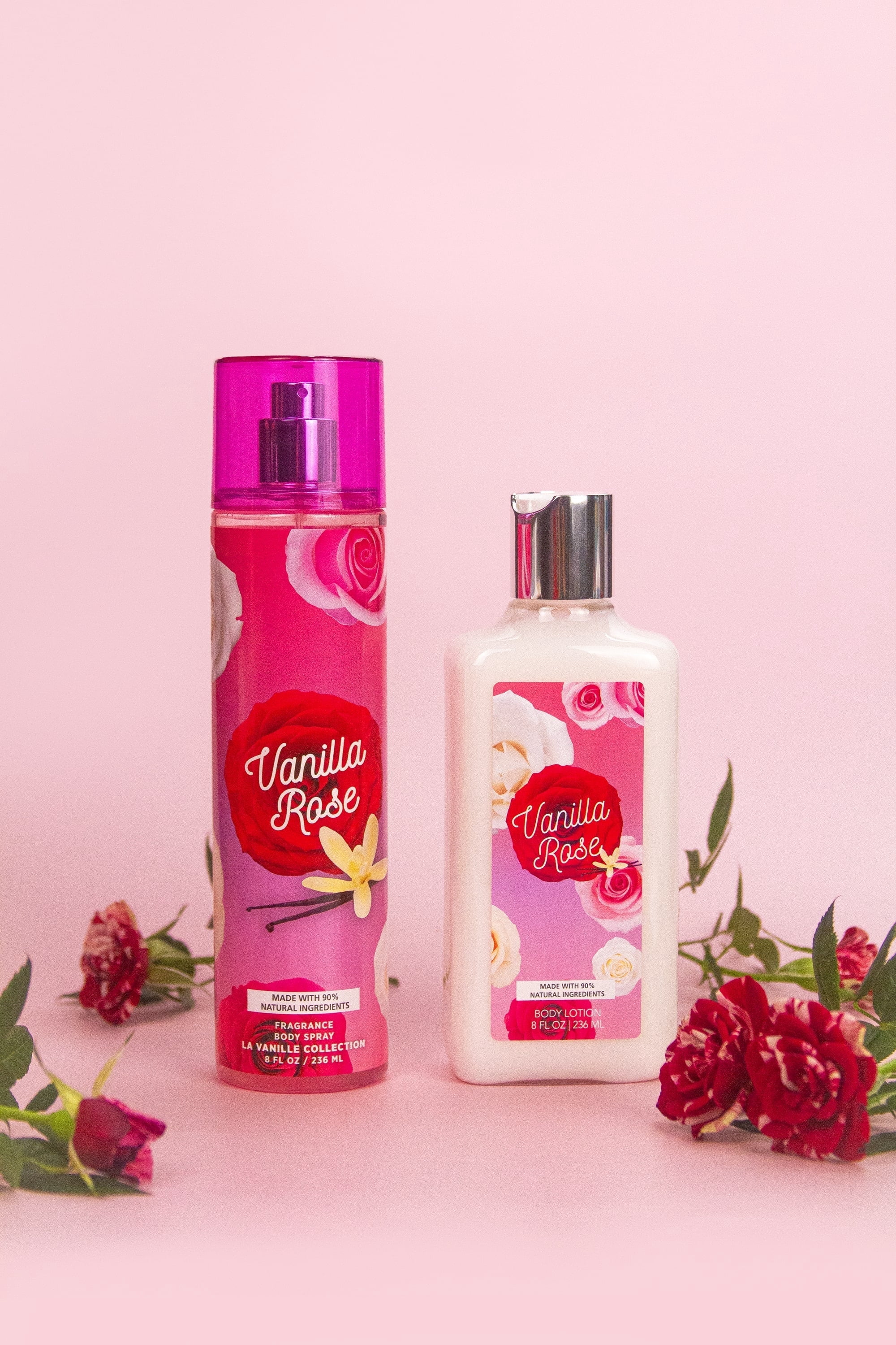 So French Vanilla Rose Body Mist and Lotion Set - Walmart.com