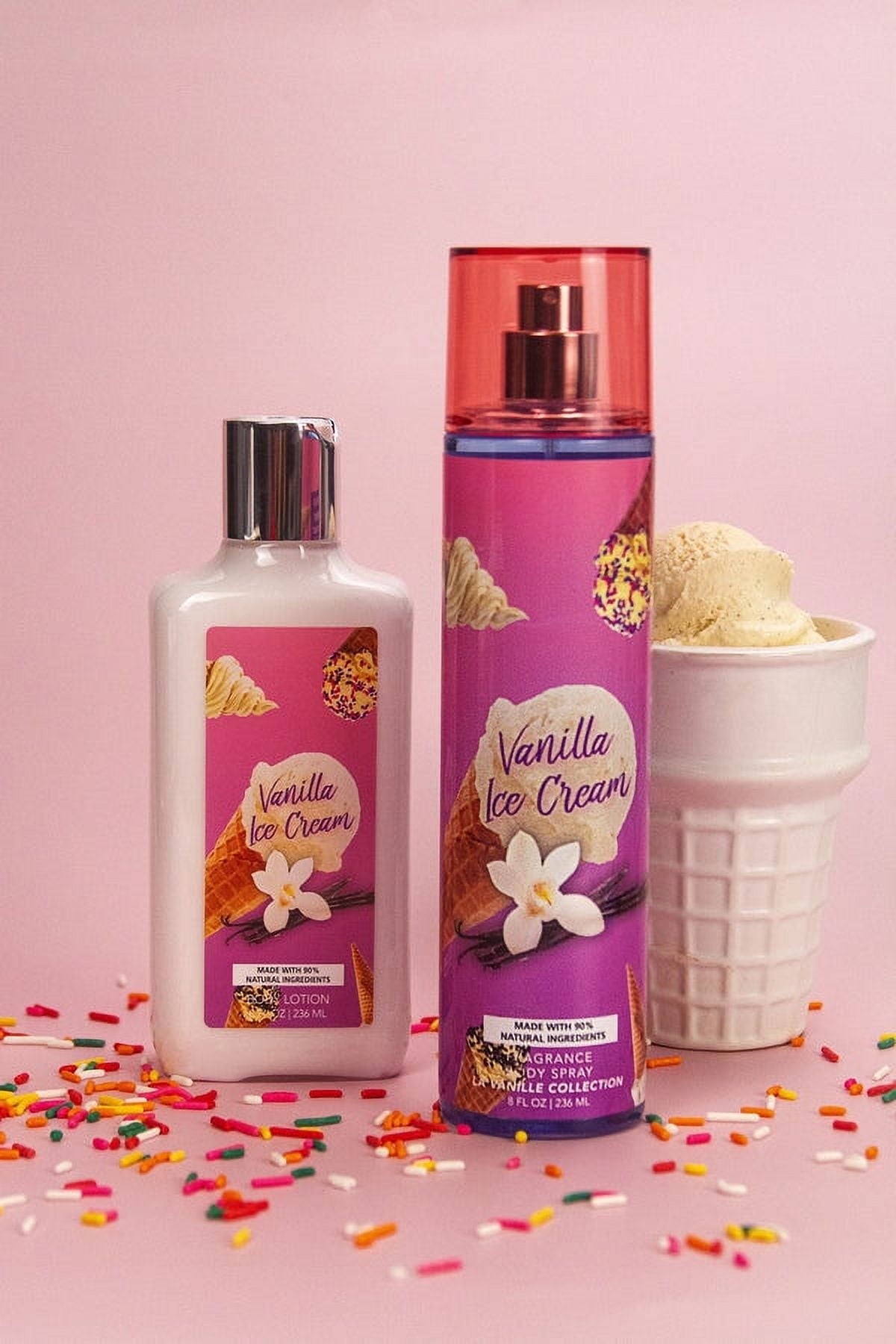 So French Perfumes Vanilla Ice Cream Body Lotion and Mist set - Walmart.com