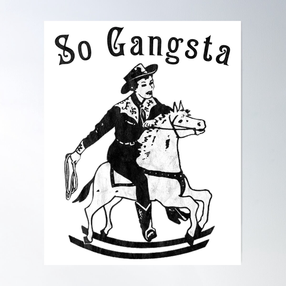 So Gangsta Poster Wall Art, Modern Wall Decor For Living Room Bedroom ...