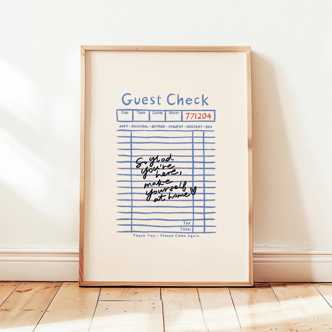 So Glad You Re Here Poster Minimalist Guest Check Bedroom Wall Decor ...