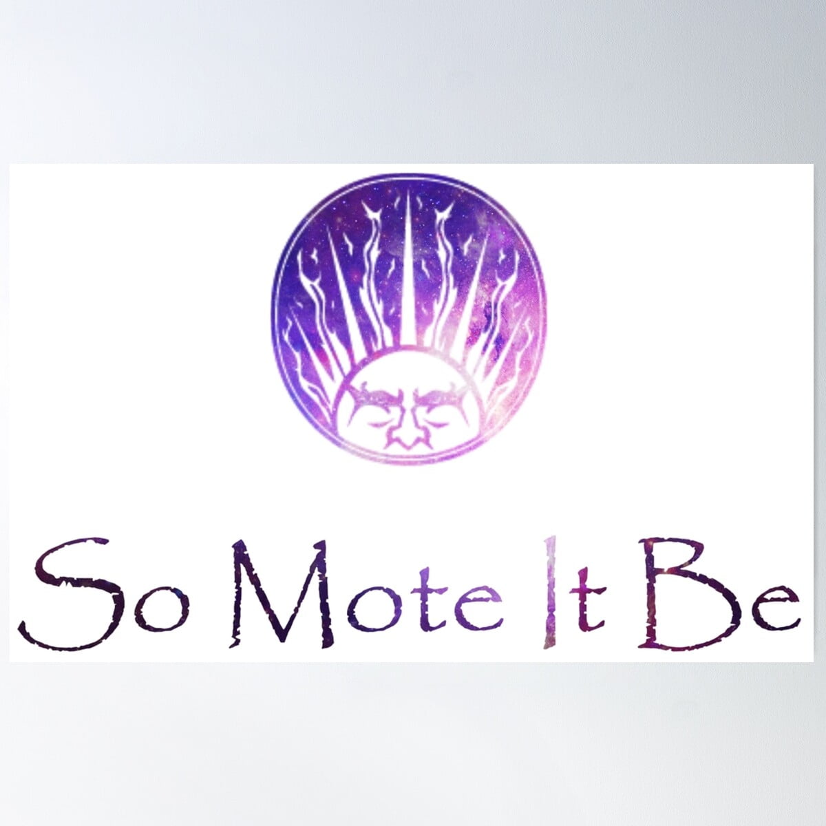 So Mote It Be Poster Wall Art, Modern Wall Decor For Living Room ...