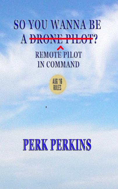 So You Wanna Be A Drone Pilot?: Remote Pilot In Command Paperback ...