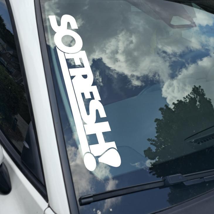 So fresh!! Vinyl Decal Sticker Bumper Window UV & Water Resistance ...
