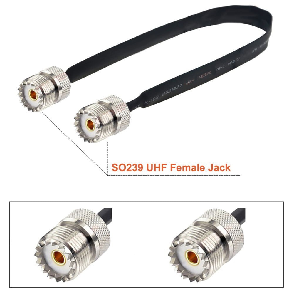 So239 Door And Flat Coaxial Cable 50 Ohm Coaxial Extension Cable A ...