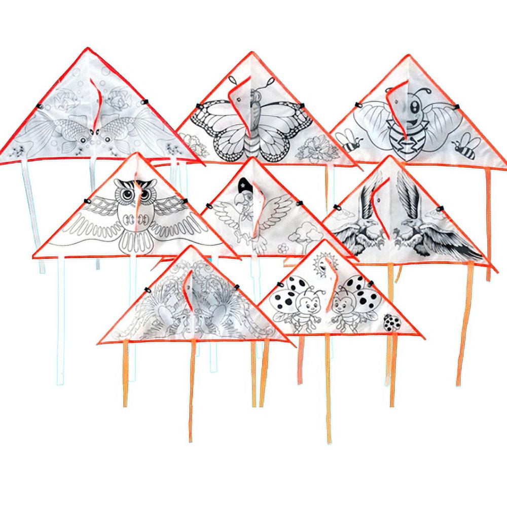 SoBigFeiji DIY cartoon painting kite foldable outdoor kite children ...