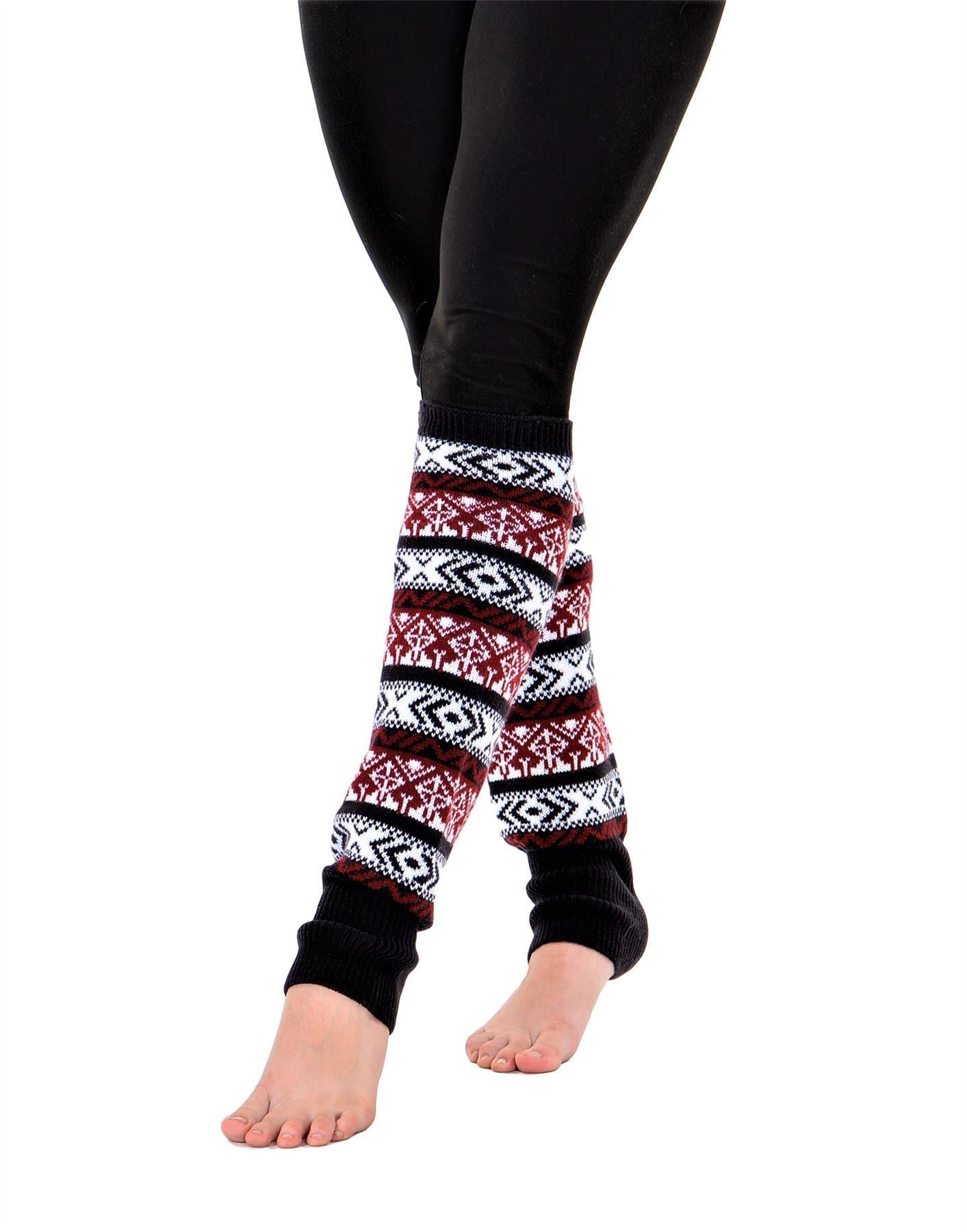 SOCAL LOOK Women Leg Warmers - Fuzzy Acrylic Over-Knee Boot Socks, Cozy ...