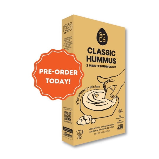 SoCo Classic Hummus 2 Minuts Kit No Preservatives Always Fresh Gluten ...