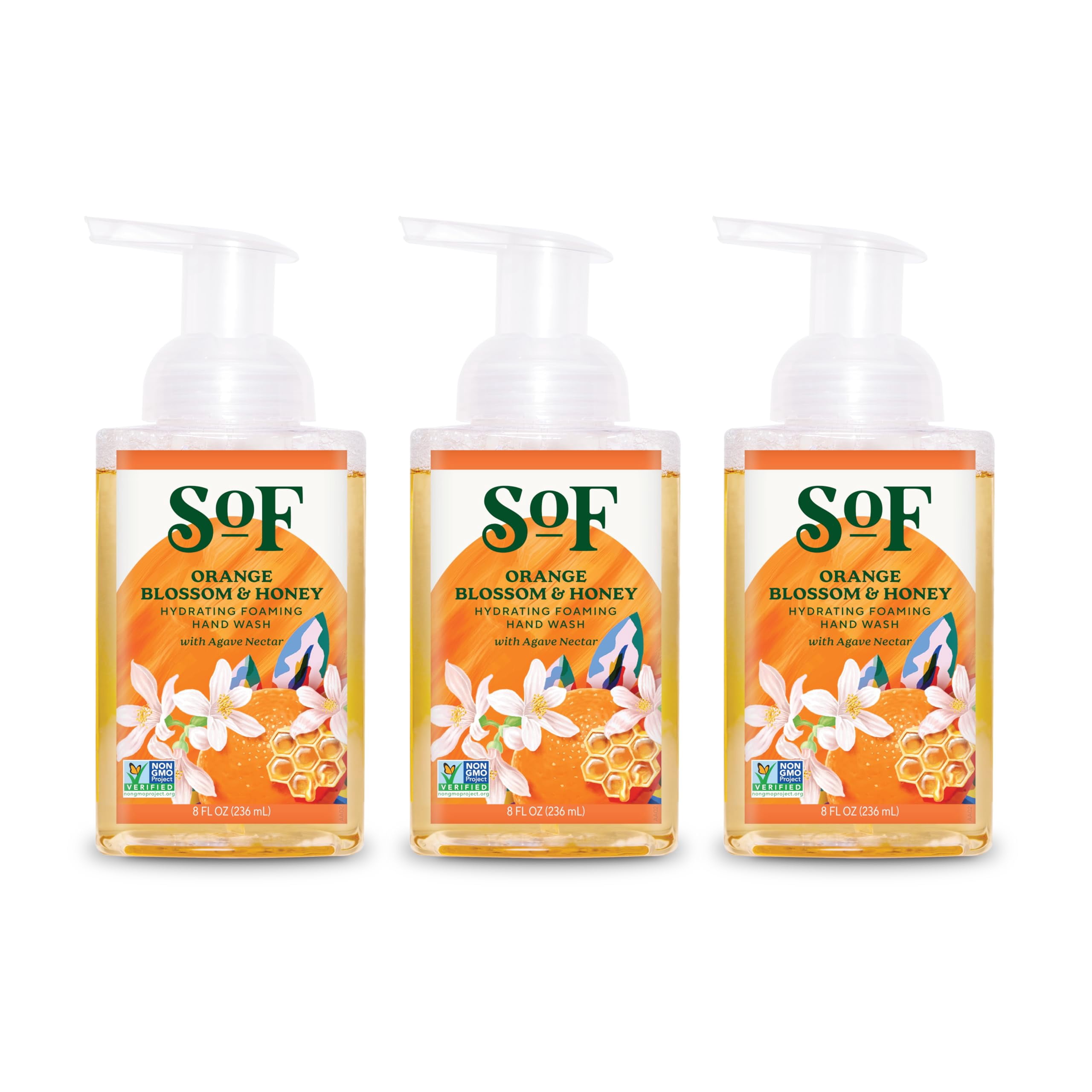 SoF Hydrating Foaming Hand DPF11 Wash - With Organic Agave Nectar ...