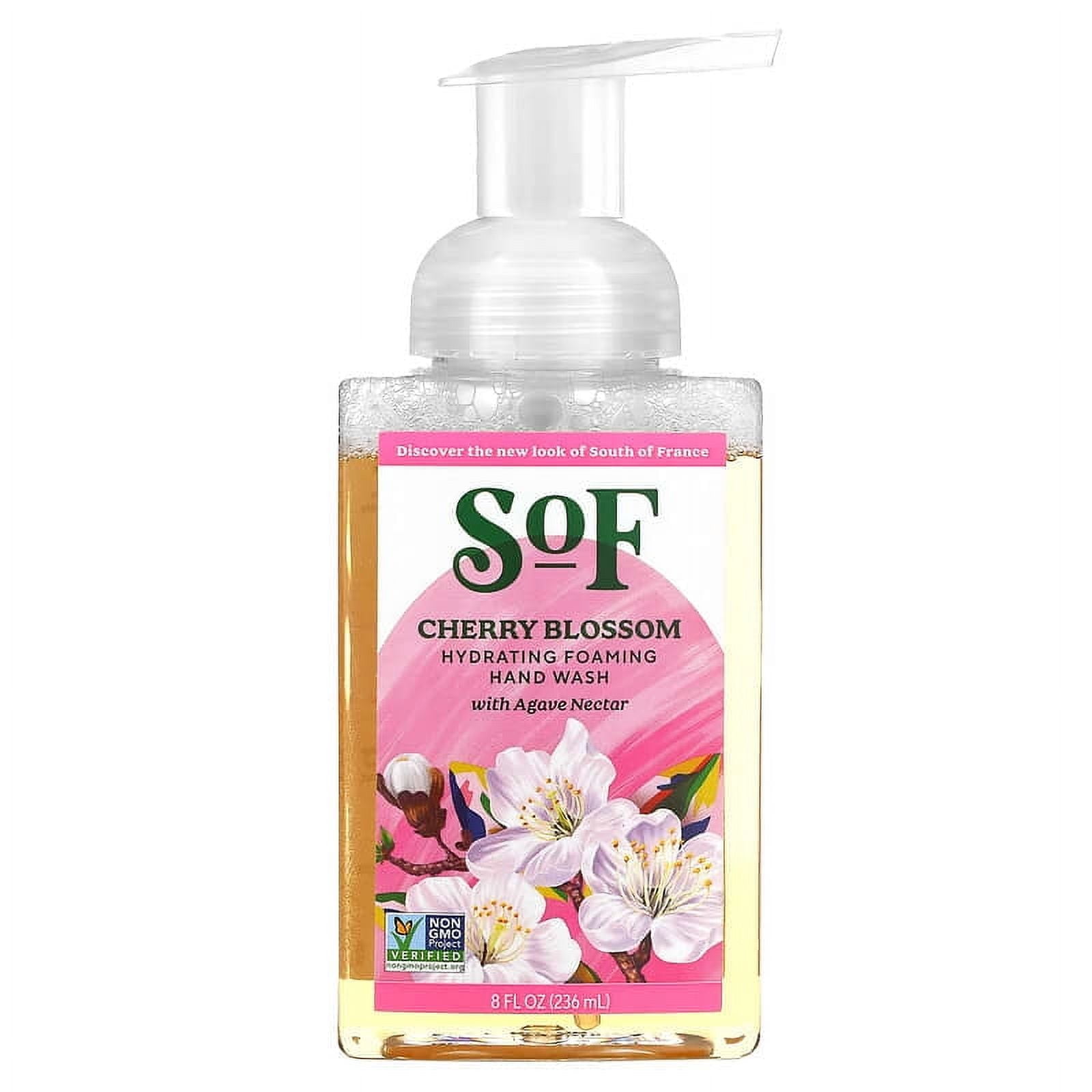 SoF, Hydrating Foaming Hand Wash with Agave Nectar, Cherry Blossom, 8 ...