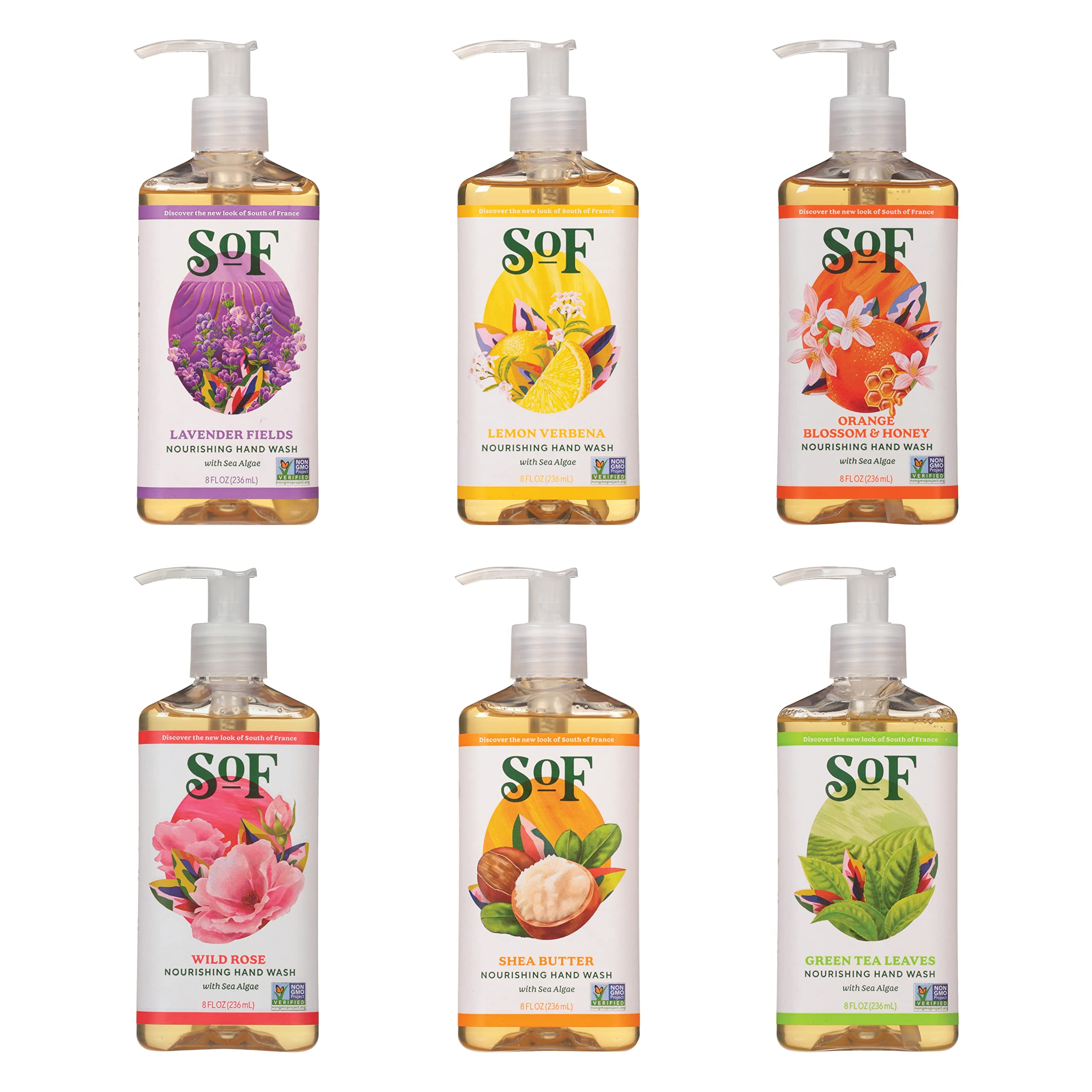 SoF Nourishing Hand Wash CCF19 - With Moisturizing Sea Algae, Coconut & Olive Oil- Vegan & Non ...