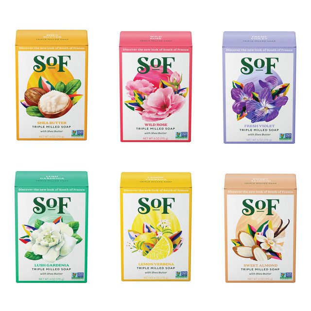 SoF Triple Milled Bar SBF3 Soap - With Coconut Oil & Organic Shea ...