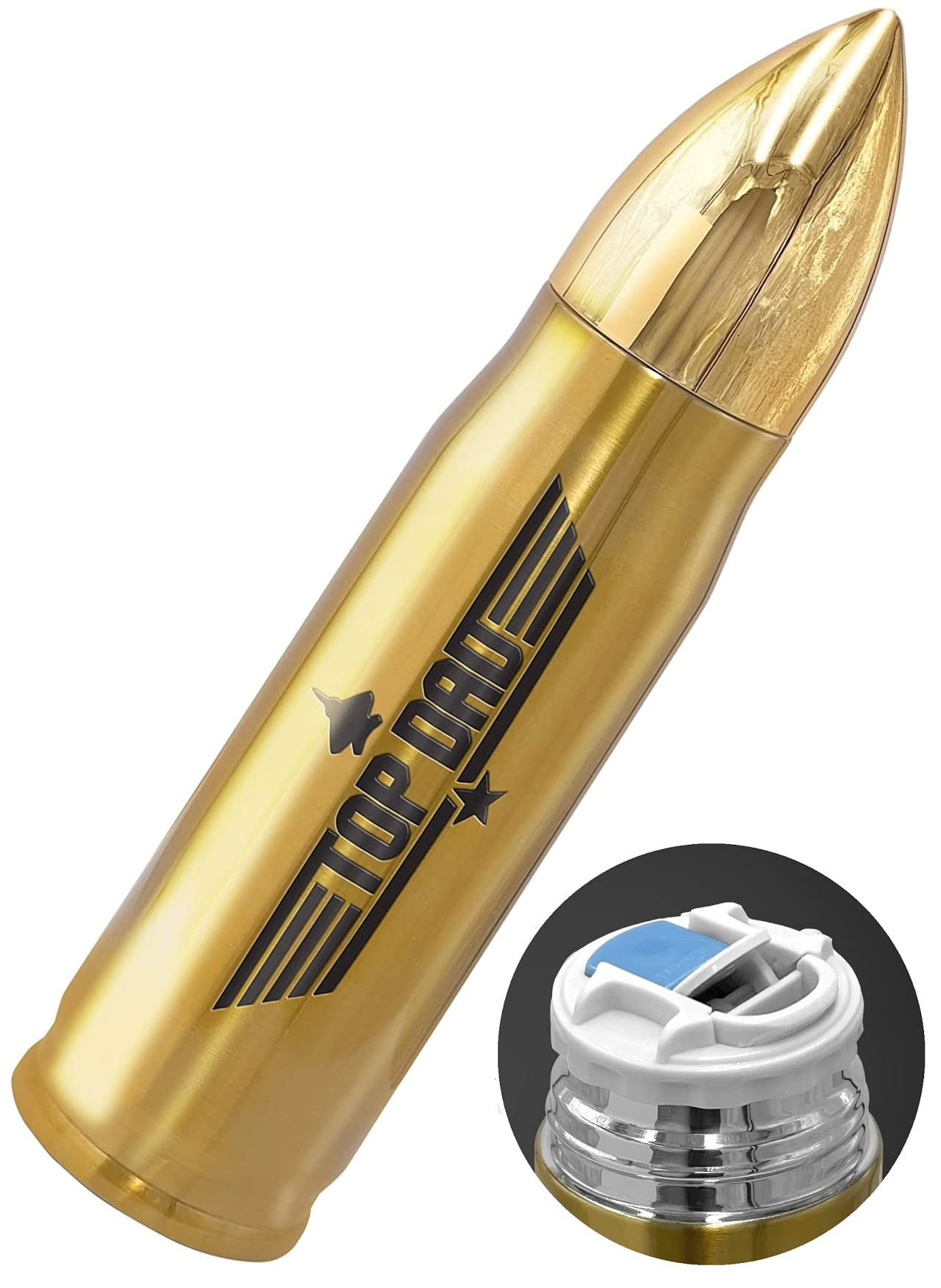 SoHo Bullet Water Bottle Gift for Dad - Hot/Cold Insulated Stainless ...