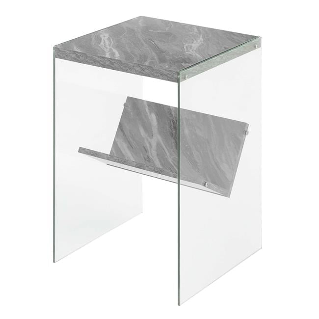 SoHo End Table, Gray Marble - Walmart.com