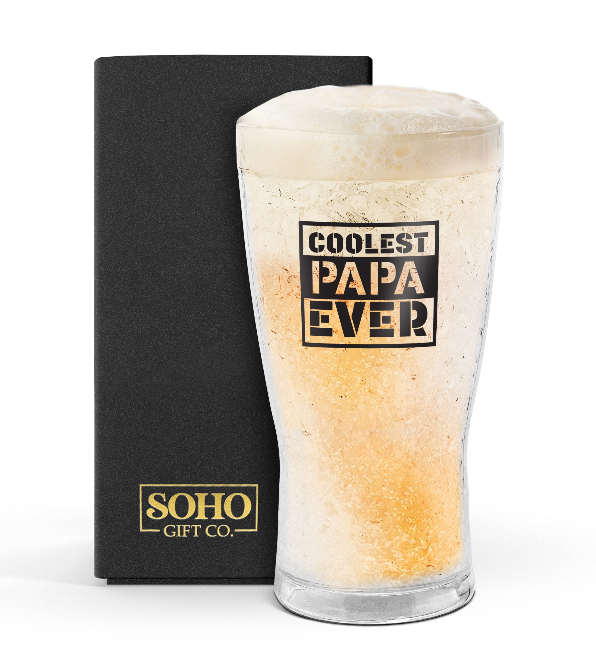 SoHo Freezer Cup Gift for Dad, Double Walled Chiller Mug for Iced Cold ...