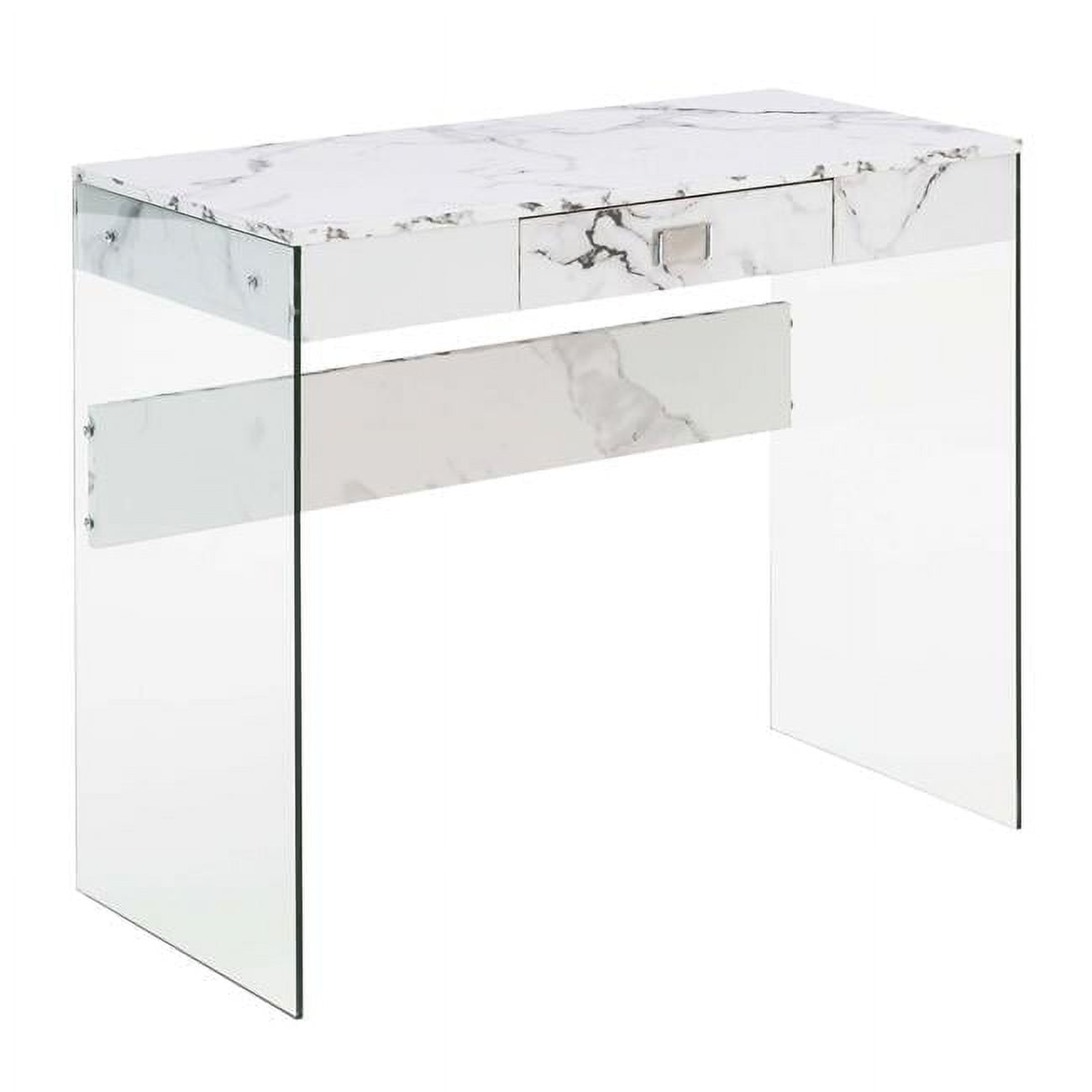SoHo Glass 36 Desk - Walmart.com