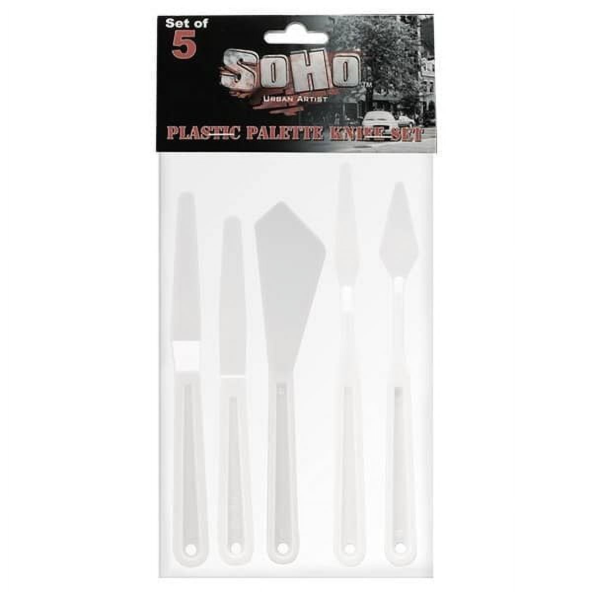 SoHo Urban Artist Acrylic Plastic Palette Knife Set of 5 - Walmart.com