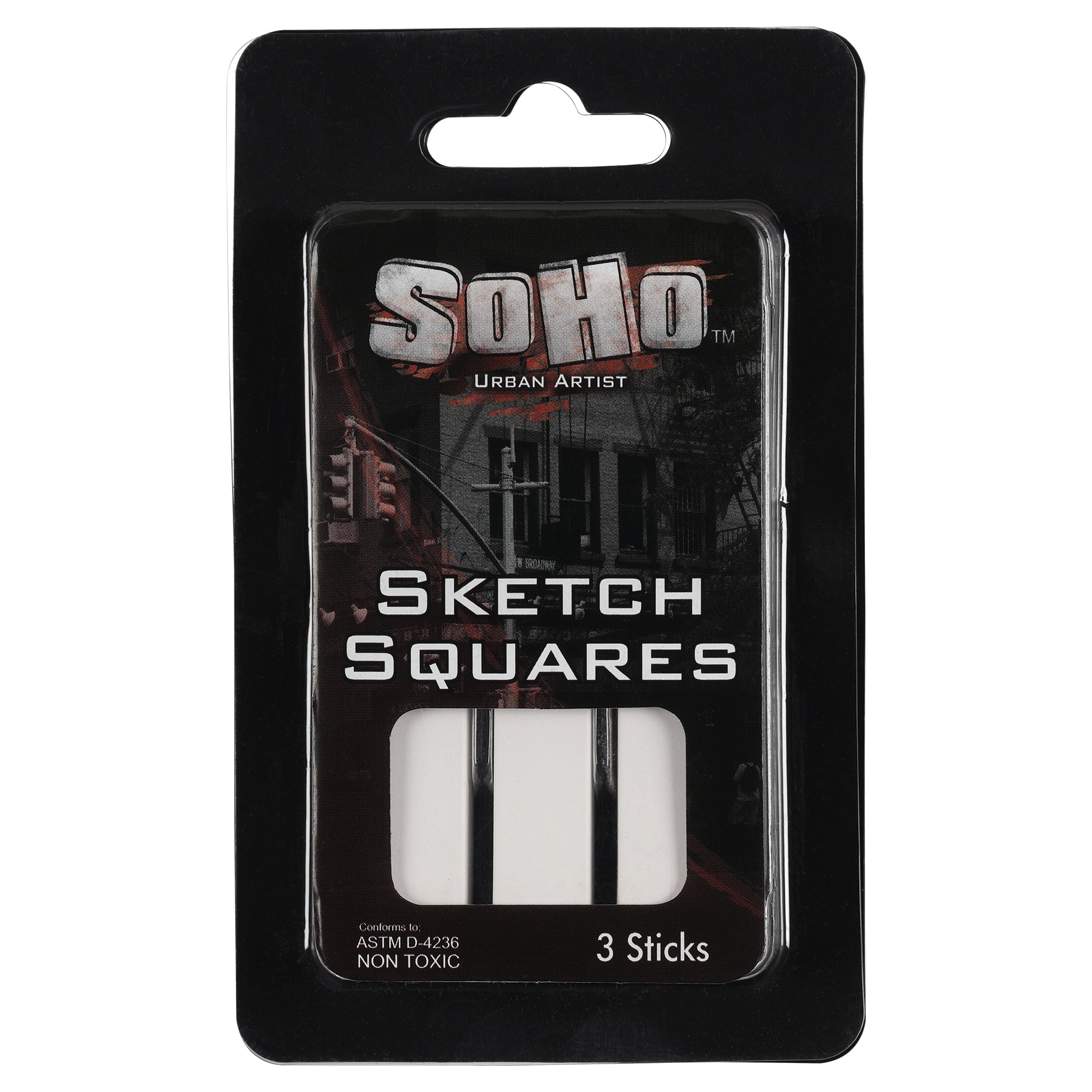SoHo Urban Artist Charcoal Sketch Squares - Drawing Charcoal for ...