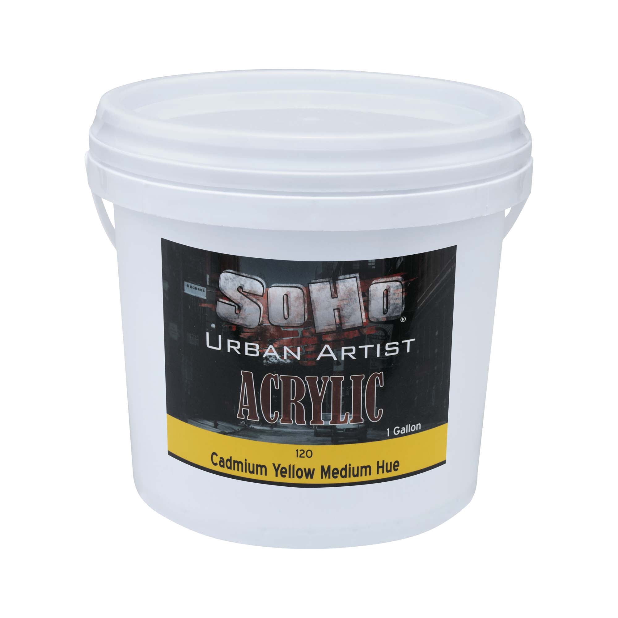 SoHo Urban Artist Heavy Body Acrylic Paint - 1 Gallon - Cadmium Yellow ...
