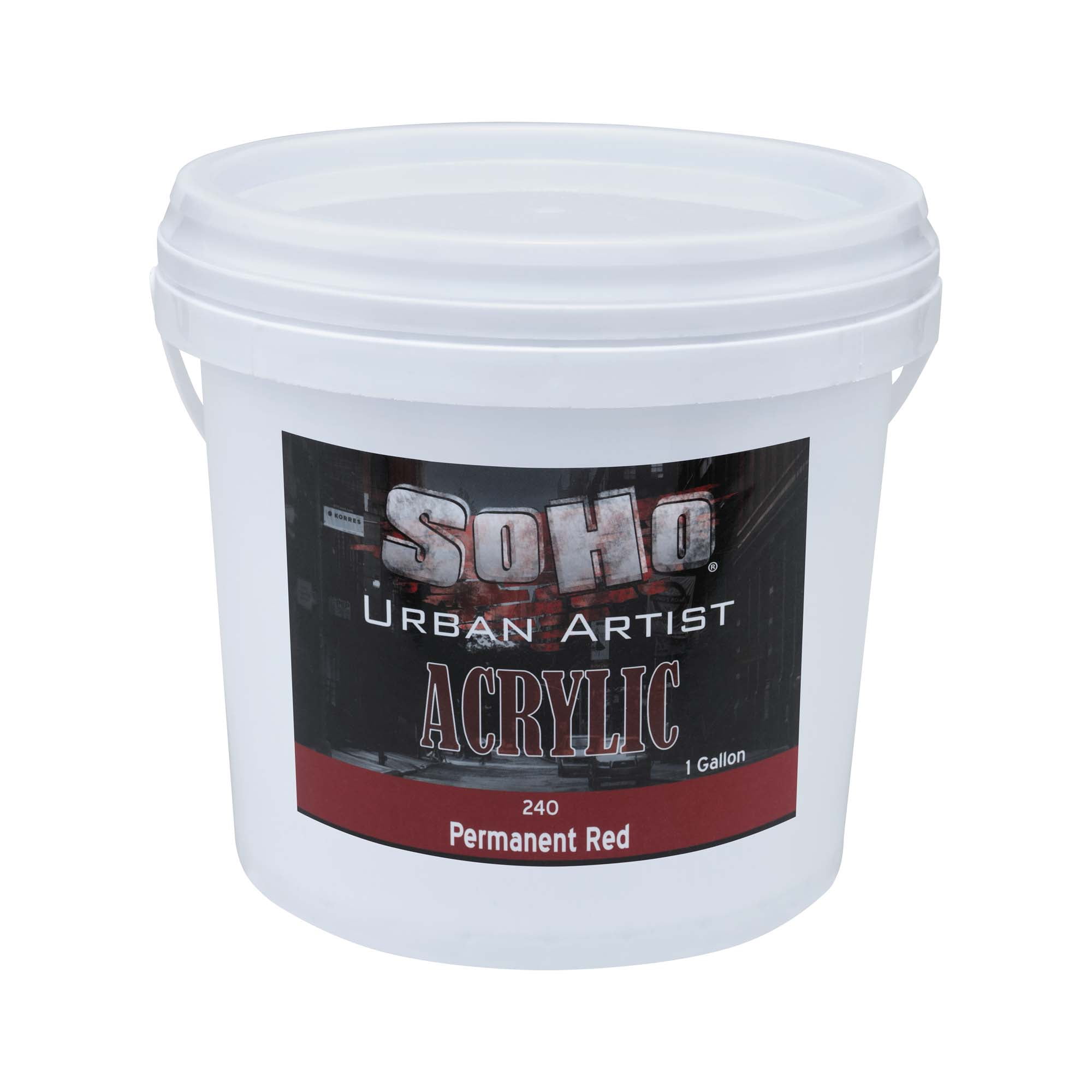 SoHo Urban Artist Heavy Body Acrylic Paint - 1 Gallon - Permanent Red ...